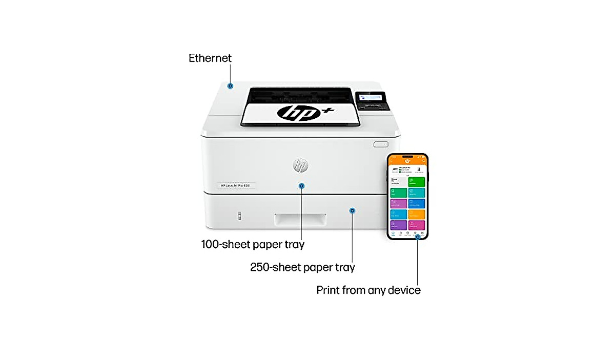 HP LaserJet Pro 4001ne Printer - Fast & Smart Features