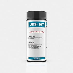 URS 10-in-1 Urine Test Strips 10 Parameters Testing UTI, Urinalysis for Ketosis, pH, Protein, Kidney and Liver Function, 100 CT