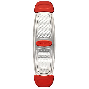 Rachael Ray Multi Stainless Steel Grater, Red Small