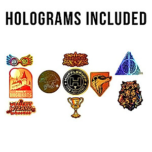 Conquest Journals Harry Potter Hufflepuff Vinyl Stickers, Unique Stickers Including Holograms, Waterproof and UV Resistant, Great for All Your Gadgets (120 Pack Variety Bundle)