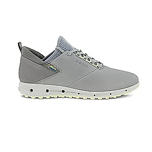 ECCO Women's Cool Pro Gore-TEX Waterproof Golf Shoe, Concrete/Wild Dove, 10-10.5