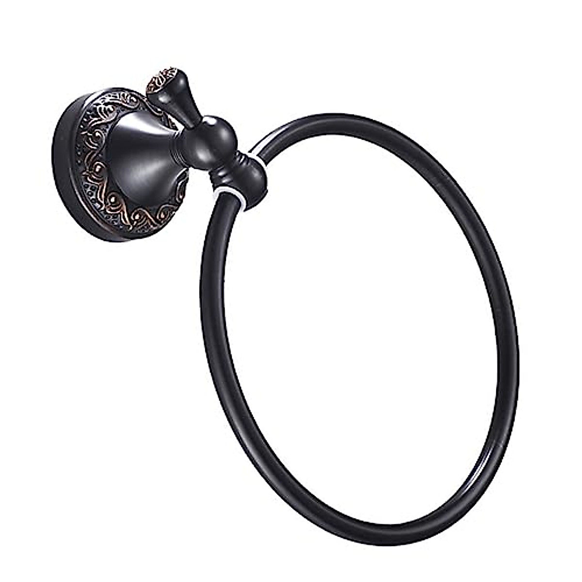 Black Towel Holder Black Towel Ring Towel Rack Black Vintage Black Bronze Brushed Towel Ring Round Black Towel Rack