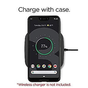 for Google Pixel 3 Case,Slim Thin Soft Skin Flexible TPU Rubber Gel Shock Absorption Anti-Scratch Lightweight Carbon Fiber Protective Cases Cover for Google Pixel 3 (Brushed Black)