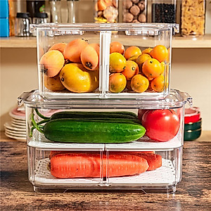 Large Food Storage Containers Fridge Produce Saver