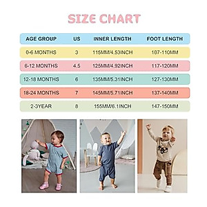 Cubufly Baby Sock Shoes First Walking Shoes Slip on Sneaker 0-3 Years Beige