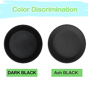 GREGICH 3 Pack Plastic Plant Saucer Tray 5.9" at Inside Bottom, 6 8 10 12 14 inch Plant Pot Saucers Plant Trays for Indoors, Thick Heavy Duty Planter Trays and Saucer Water Drainage Drip Tray Outdoors