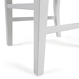 Christopher Knight Home Roshan Farmhouse Acacia Wood Dining Chairs, White