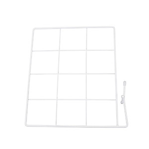 Household Essentials Metal Wire Shelf Dividers for Closet Organization, Set of 2, White