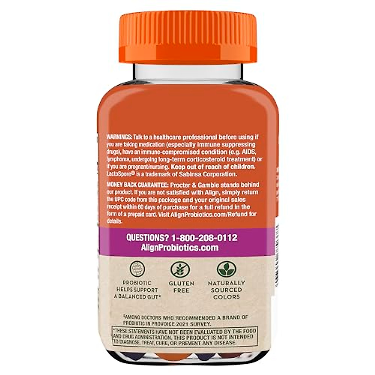 Align DualBiotic, Prebiotic + Probiotic for Women and Men, Help Nourish and Add Good Bacteria for Digestive Support, Natural Fruit Flavors, 60 Gummies