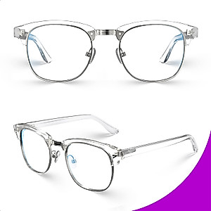 VISOONE Lightweight Blue Light Blocking Glasses Square with Anti Computer Glare for Gaming Men and Women MONTANA