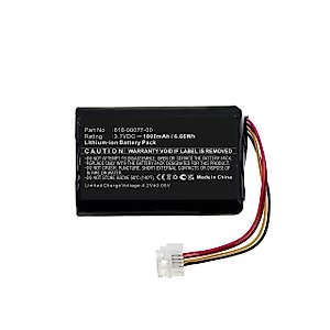 Replacement for Zumo 590 590LM 595 595LM Battery 616-00077-00,010-12110-003,616-00077-10,361-00077-10,361-00077-00 1800mAh/3.7V