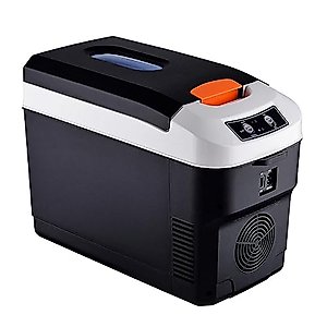 Small Portable Refrigerator, 10L Car Home Refrigerator, Portable Cooler Refrigerator with Shoulder Straps, Small Car Refrigerator, Dual-use mini Refrigerator, Camping Refrigerators for Home, Vehicals