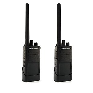 Motorola RMV2080 On-Site 8 Channel VHF Rugged Two-Way Business Radio with NOAA (Black) (Two Count)
