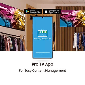 Samsung 55-Inch BE55T-H Pro TV | Commercial | Easy Digital Signage Software | 4K | HDMI | USB |Tuner | Speakers | 250 nits