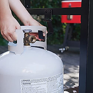 Royal Gourmet Dining Cart Table with Double-Shelf, Movable Steel Flattop Worktable, Hooks, Side Handle, Multifunctional and Commercial PC3401B (Black)