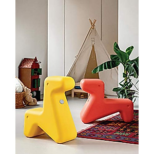 Alessi UNS07 Y Doraff Seat in polyethylene, One Size, Yellow