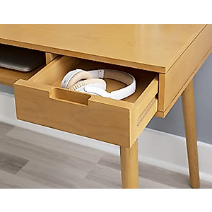 Linon Home Decor Products Natural Wood Modern Linon Drake Desk