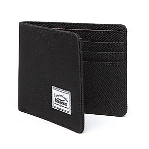 KAUKKO Men's RFID Blocking Bi-Fold Wallet BLACK