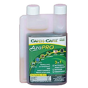 Cann-Care Azapro - 4 Ounces - Botanical Insecticide - Pest Management And Growth Control Concentrate For Organic Gardening