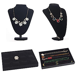 Mesheshe 2PCS Self Adhesive Felt Fabric, Soft Velvet Drawer Liner, DIY Velvet Fabric for Art & Crafts, Jewelry Box Felt Liner, Solid Color Felt Wallpaper (14.6" x 39.4", Black)