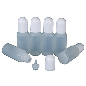 lasenersm 20 Pieces 10ml LDPE Plastic Thin Tip Dropper Bottles Liquid Drop Bottles Small Mouth Dropping Bottles Empty Squeeze Dropper Bottles Translucent Plastic Dropper Bottle with White Cap