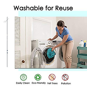 Reusable Shopping Bags Grocery Tote Bags Foldable into Attached Pouch, Ripstop Reusable Gift Bags, Washable, Durable and Lightweight (Classic Pattern 5 Pack) …