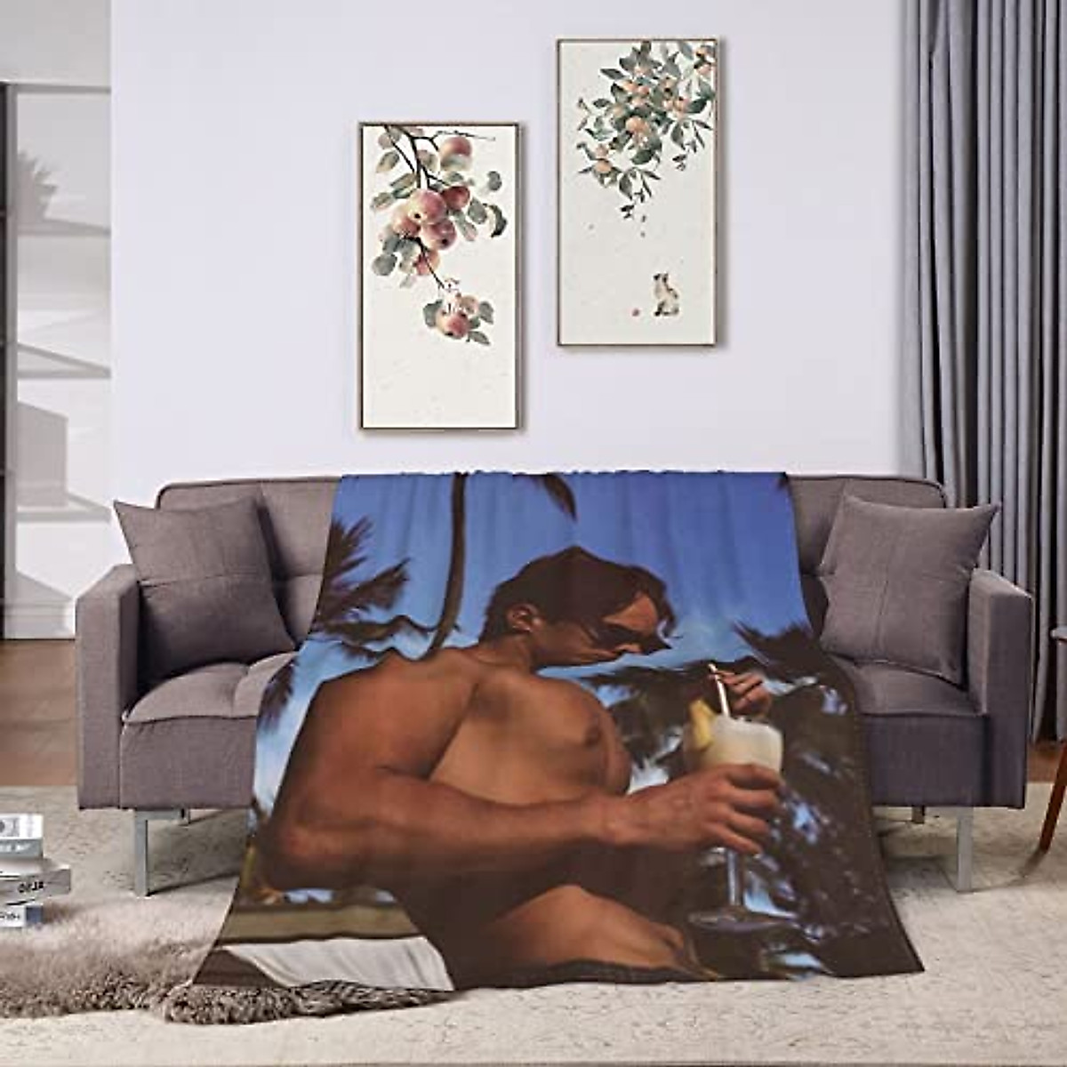 Drew Starkey Ultra-Soft Micro Fleece Throw Blanket Warm Comfortable Versatile Blanket for Sofa and Travel