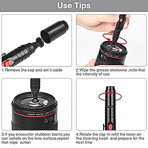 Termey 14-in-1 Camera Lens Cleaning Kit - Mirrorless Camera Sensor Cleaning Kit for DSLR Camera Canon Sony Nikon Including Lens Blower/Detergent/Swabs/Cleaning Cloth/Cleaning Pen/Cleaning Brush/