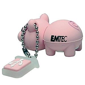 EMTEC Animal Series 4 GB USB 2.0 Flash Drive, Pig