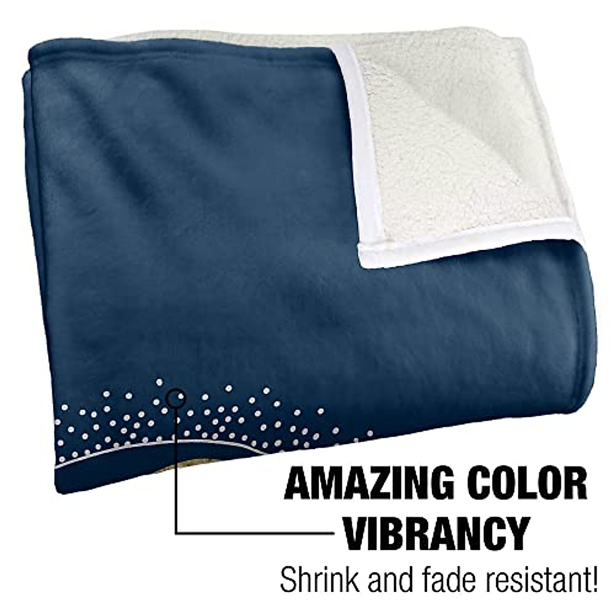 Harry Potter Blanket, 50"x60", Hogwarts Full Moon Line Art Silky Touch Sherpa Back Super Soft Throw Blanket