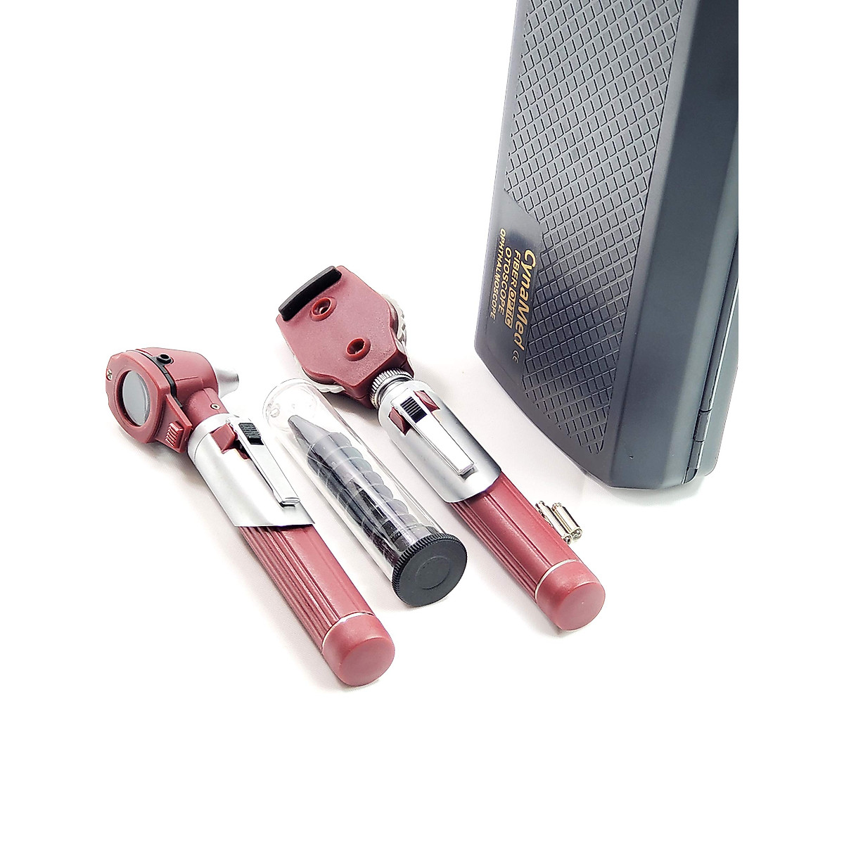 Burgundy Otoscope Set -LED Otoscope/School Kit-CYNAMED