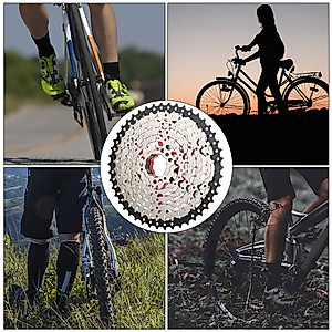OKBY 8 Speed 46T Large Gear Mountain Bike Ultralight Hollow Cassette Freewheel Bicycle Freewheel Bike Freewheel Cassette Bicycle Accessory