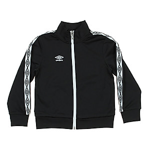 Umbro Boys Double Diamond Tracks Set, Black/White, Size 7