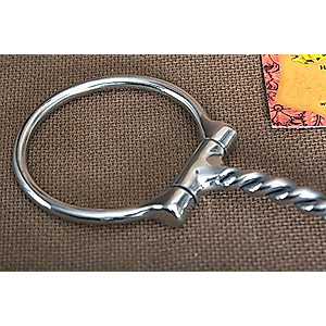 HILASON 5" Western Stainless Steel Horse Mouth Dee Bit W/Twisted Wire Mouth