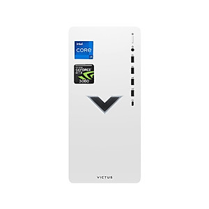 HP Victus 15L Gaming Desktop, Intel Core i7-12700 (12 cores), NVIDIA GeForce RTX 3060, 64GB RAM, 2TB SSD, Wi-Fi 6, Bluetooth, HDMI, DisplayPort, Windows 11 Home, Bundle with JAWFOAL
