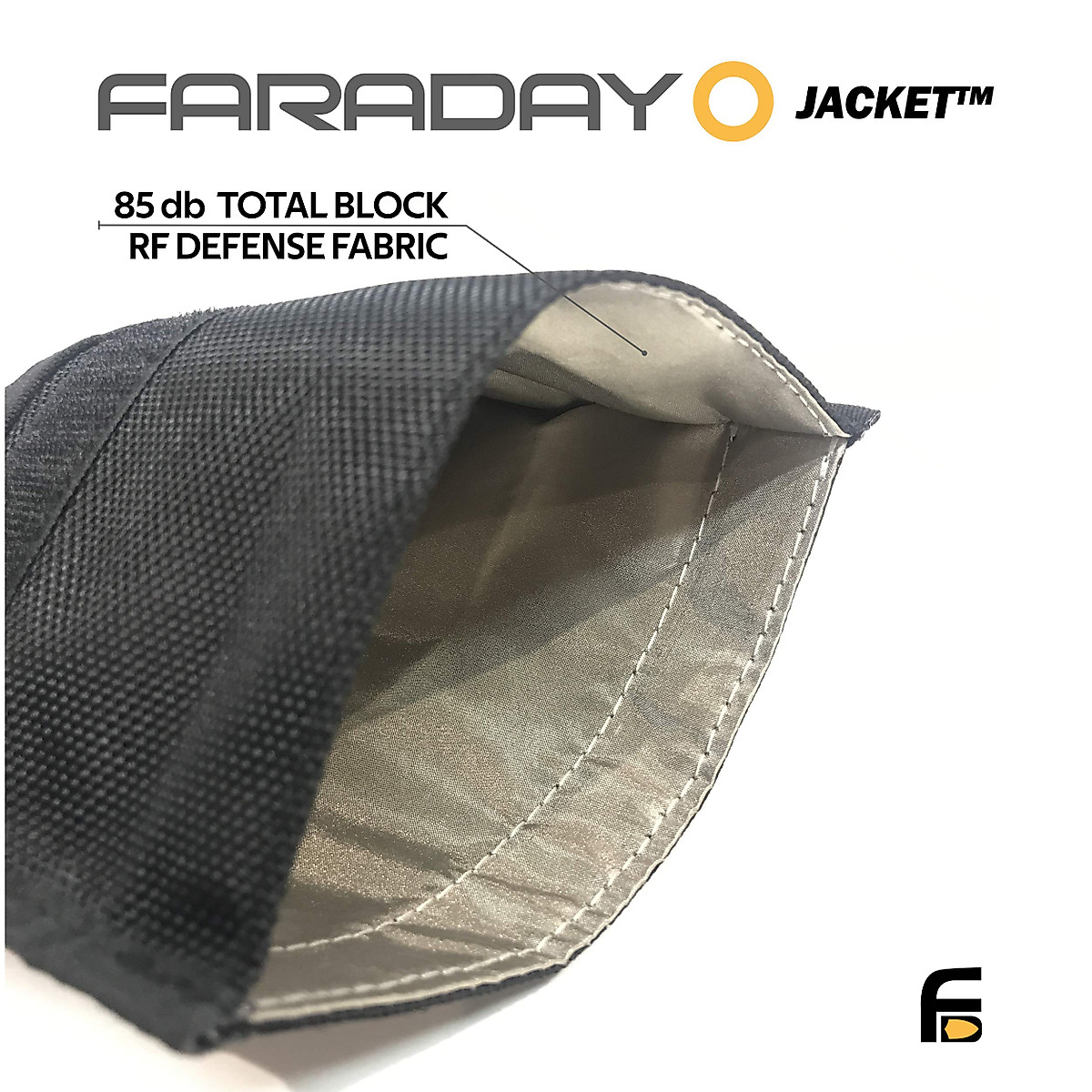 Faraday Bag XL Heavy Duty Black Canvas Kit - for Cell Phones, Tablets, Key FOBs, Passports, Credit Cards - EMP CME Signal Shielding for Law Enforcement and Military