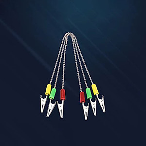 ccHuDE 4 Pcs Metal Napkin Clips Napkin Neck Chain Clip Flexible Bib Holder Clips Dental Bib Clips Napkin Chain Clips Napkin Lanyard with Clips for Dining