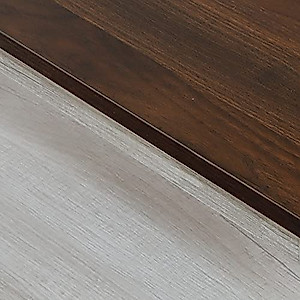 Rainbow Sophia Console Table Entryway Table Sofa Table, Modern Farmhouse Wood Console Table with 2-Tier Storage, 39 Inch, Sargent Oak/Dark Walnut