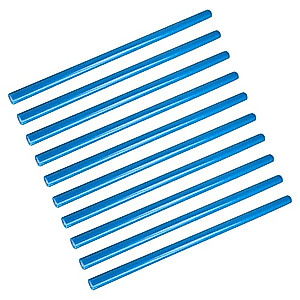 Othmro 10Pcs Hot Glue Sticks 9.8" Length 0.43" Dia Glue Sticks Bulk, Hot Glue Gun Refill Sticks, Hot Melt Adhesive Glue Stick All-Purpose Dual Temp Glue Sticks (Blue)