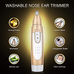 Silent Washable Nose Hair Trimmer, Nose Ear Trimmer, for Shaving Man Personal Care Supply Mini Hair Cutter