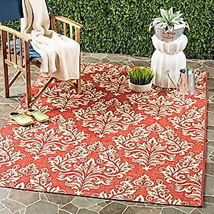 SAFAVIEH Courtyard Collection 2' x 3'7" Black/Cream CY6930 Indoor/ Outdoor Waterproof Easy-Cleaning Patio Backyard Mudroom Accent-Rug