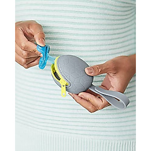 Skip Hop Silicone Pacifier Holder, Grab & Go, Grey