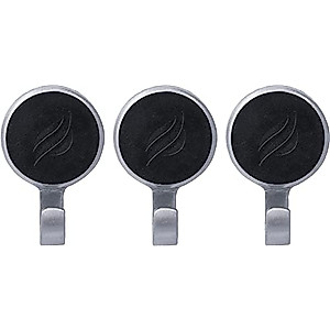 Blackstone 5188 Rear Gate, 3 Magentic Hooks and Tool Combo, Flat Top Griddle Accessories, Stainless Steel Barbeque Cooking Utensil Holder and Grease Guard, 1, Silver