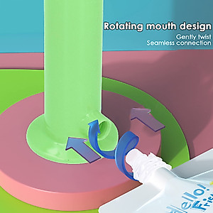 Fruit Puree Filler, 7pcs Set Baby Food Pouch Maker Pure Color Pouches Toddler Fruit Squeeze Puree Filler for Kids (Green) Food Pouch Filler