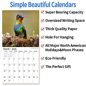 2024 Wall Calendar,Calendar 2024, November 2023 - December 2024, Wall Calendar Hummingbird, 12" x 24" Opened,Full Page Months Thick & Sturdy Paper for Gift Perfect Calendar Organizing & Planning