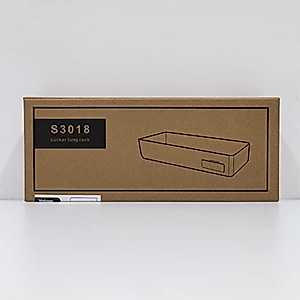 YOHOM White Adhesive Bathroom Caddy Organizer for Tile Wall Mounted Stick on Shower Caddy Floating Shelf Plastic Shampoo Holder with Hook