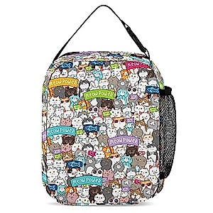 DTCCET Cute Cat Backpack, Classic Daypack Stylish Kitty Laptop Bag with Adjustable Shoulder Strap, Lightweight Colorful Cat Shoulders Backpack(Cute Cat)