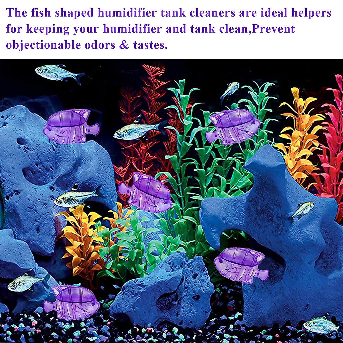 Replacement Humidifier Tank Cleaner for WARM/COOL Mist Humidifiers/Drop/Droplet/Adorable/Tanks and Fish Tanks - 12 Pack