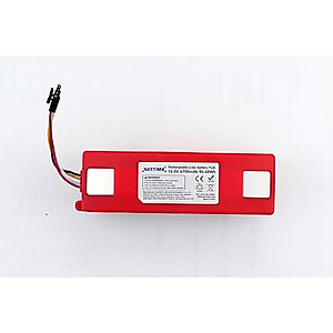 NASTIMA 14.4V 6700mAh 96.48Wh Li-ion Battery Compatible with Xiaomi Roborock S50 S51 S52 S53 S55 S502 S5 Max S6 S7; T6 61 65 Full Series, Mijia 1st and 2nd Generation Replacement Battery with BMS