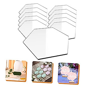 LALADEFIEE 20pcs Transparent Seat Card Wedding Decoration Wedding Place Cards Coffee Bar Sign Coffee Signs for Coffee Bar Table Numbers for Wedding Reception Wedding Sign Blank Cards Acrylic